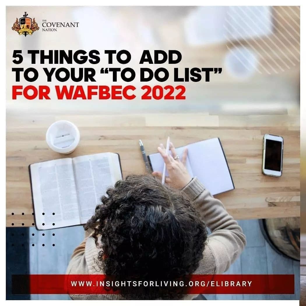 WAFBEC 2022 – To Do List – Poju Oyemade